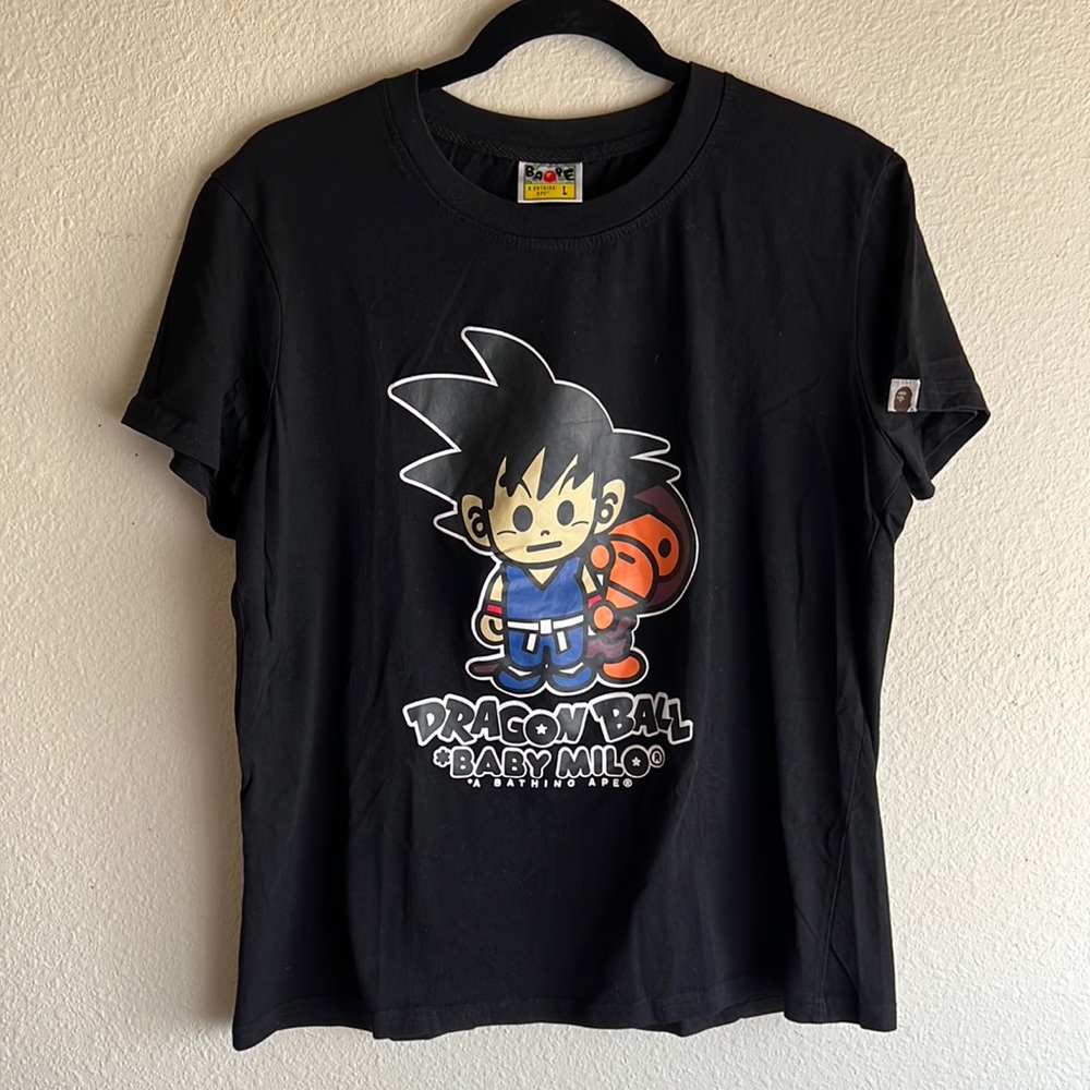 A Bathing Ape Dragon Ball Z Baby Milo Black Men’s Siz… - Gem